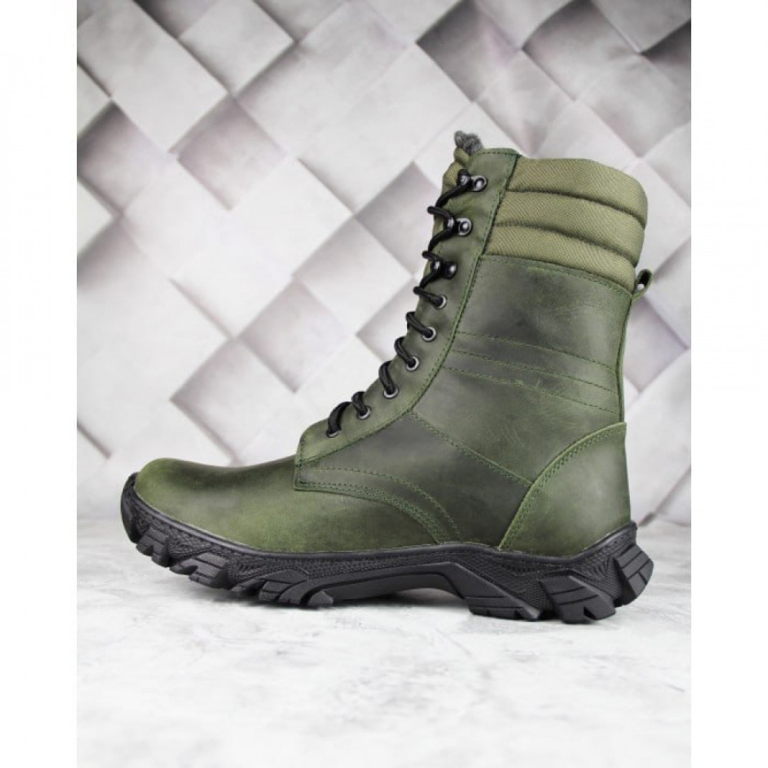 Ukrainian Olive Winter Boots | Modern Army Nubuck Leather Tactical ...
