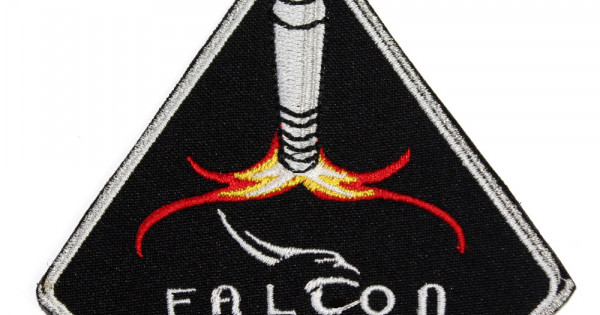 Falcon first Flight SpaceX Elon Musk Patch Sew-on handmade embroidery