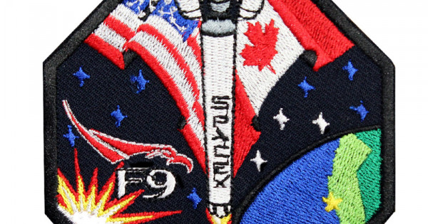 Falcon 9 Cassiope SpaceX F9 Space Mission Patch Sew-on embroidery