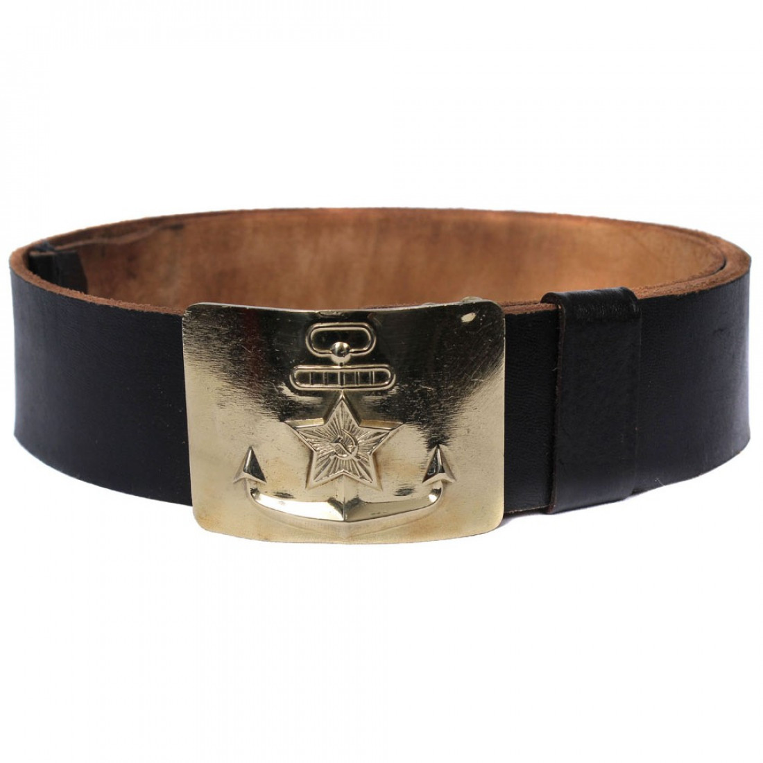 Soviet Union Naval Fleet Navy MARINES Black special leather belt