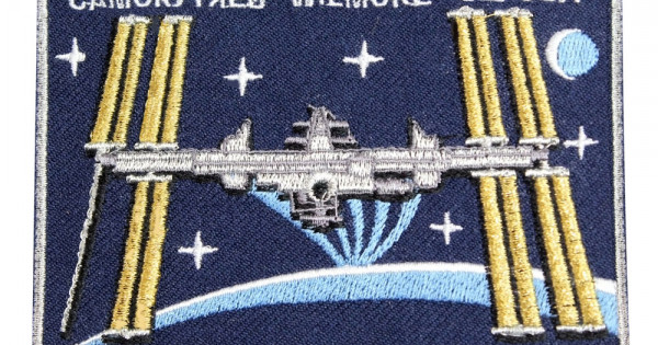 Expedition 42 the International Space Station Patch handmade embroidery