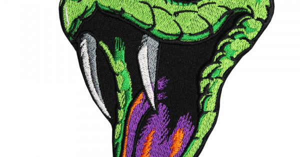 Cobra Head Airsoft game Tactical Snake Patch sleeve handmade embroidery