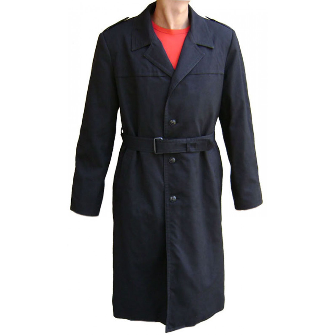 Soviet Navy Fleet Black Military Officer Overcoat USSR