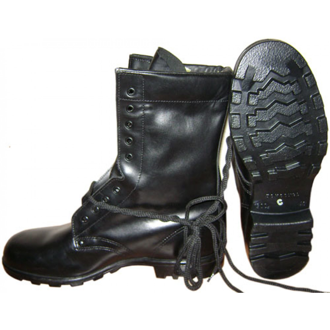 marines military tactical black leather airsoft boots