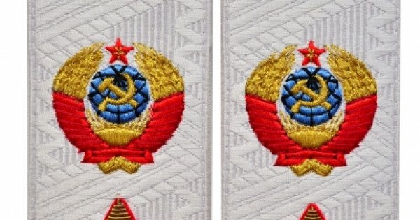 Soviet MARSHAL's USSR uniform shoulder boards epaulets on a shirt