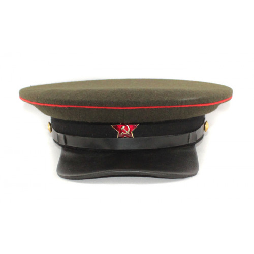 Army WWII Hats - Soviet Red Army Hats, Russian Military Visor hat ...