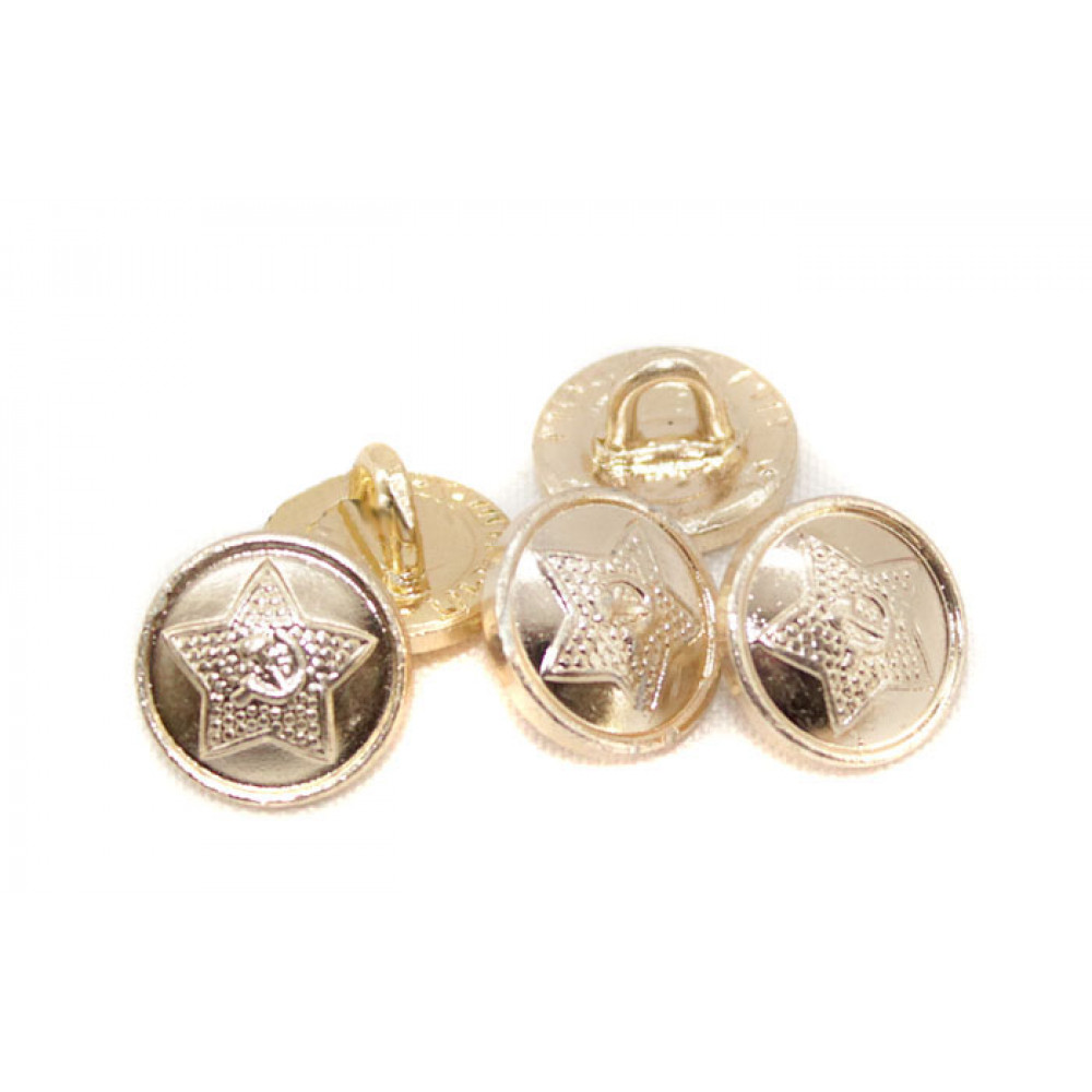 Soviet military / russian army small golden buttons ...