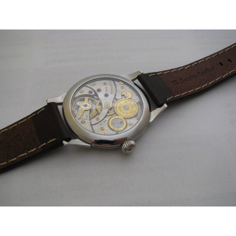 wristwatch MOLNIJA Gagarin & Tereshkova with transparent back