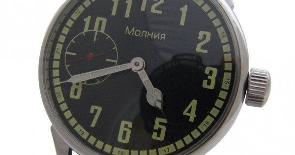 Molnija Aviator Soviet Pilot's Steel Watch