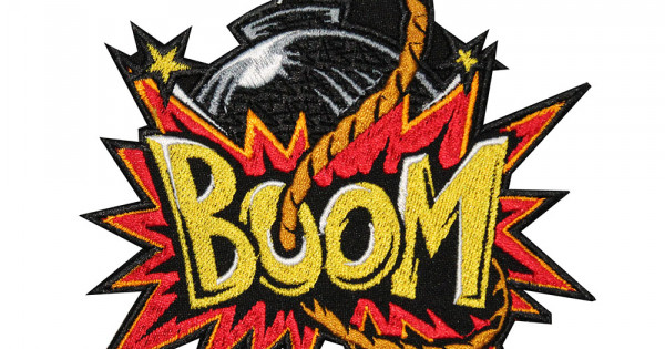 Fun Game Boomb Boom Embroidered Sew-on / Iron-on / Velcro Patch