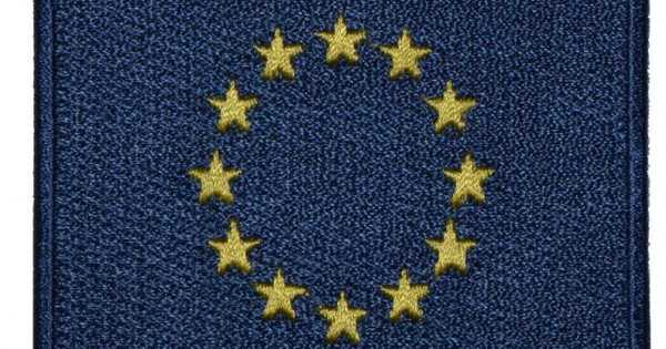 Flag of Europe Embroidered Sew-on Handmade Patch