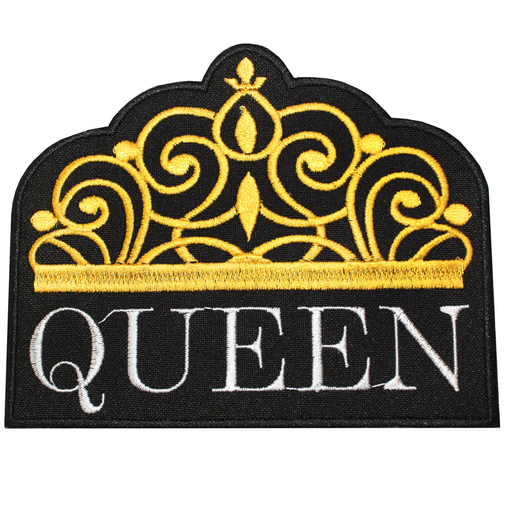 Logo Queen Embroidery Crown Sew-on / Iron-on / Velcro Patch
