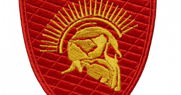Spartan warrior embroidered red embroidery 300 Spartans sew-on patch