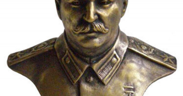 bronze soviet bust of stalin
