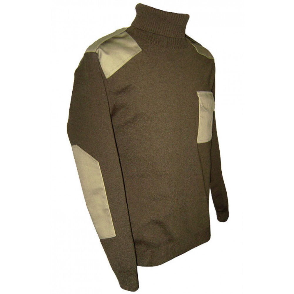Warm tactical sweater Woolen Winter jacket Turtleneck Khaki sweater ...
