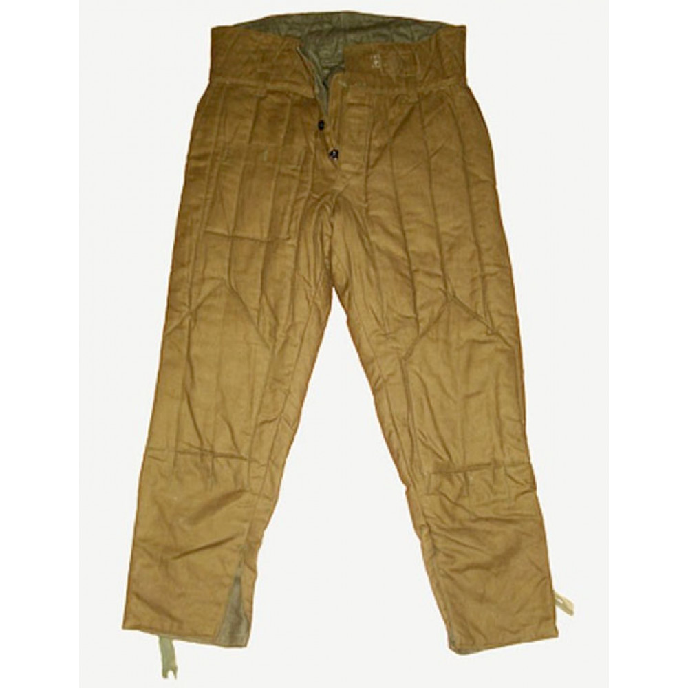Soviet Army military winter trousers / wadded pants from USSR fufaika ...