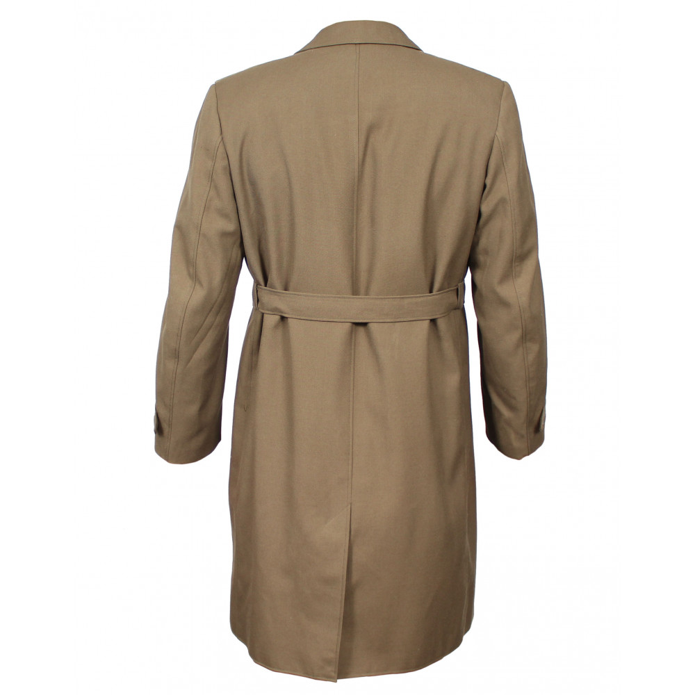 Soviet Army officers long green military overcoat