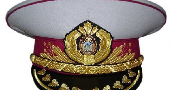 Ukraine Police hat White MVS Ukrainian Generals military visor cap
