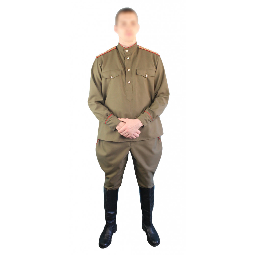 Oficial ruso infantería uniforme militar de la URSS