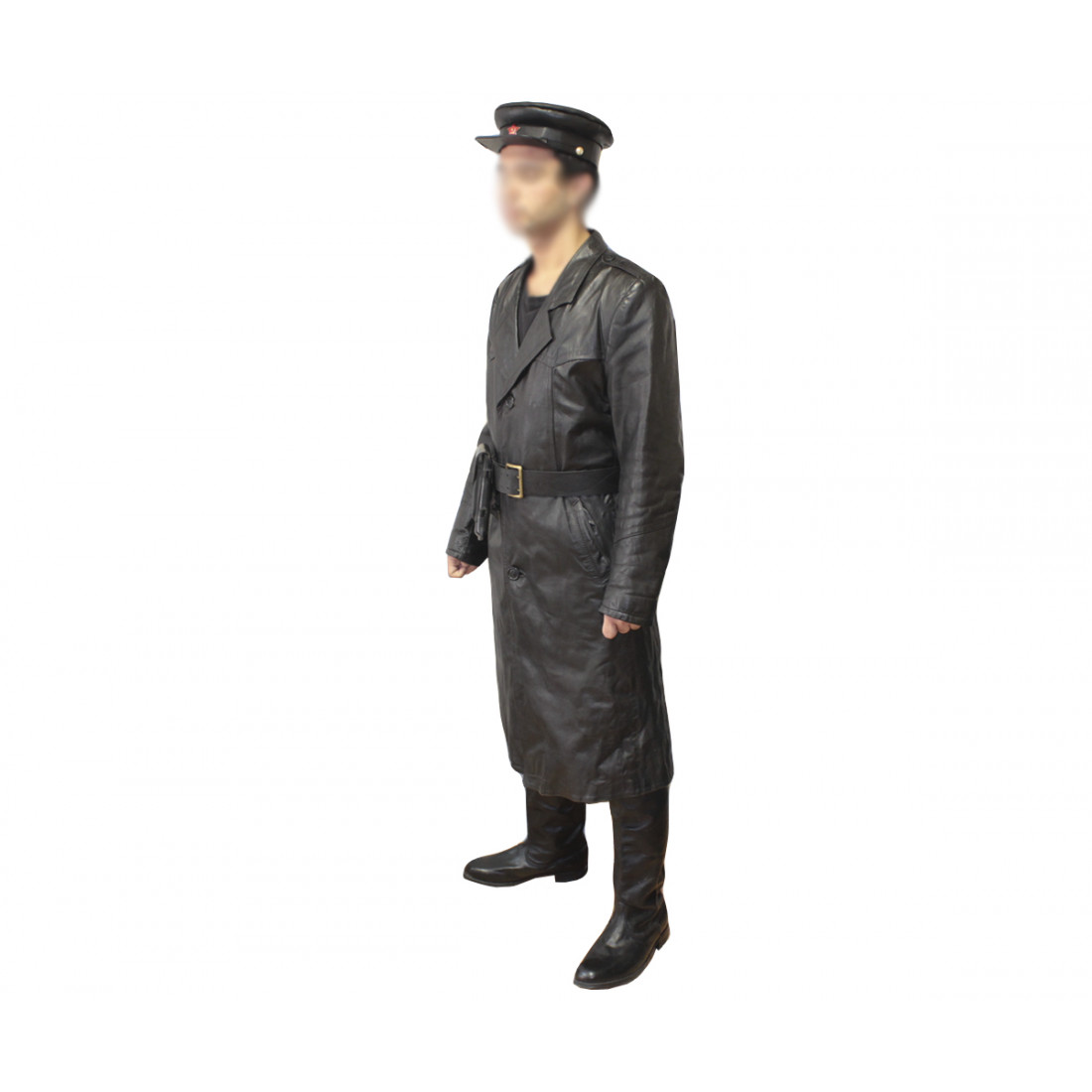 Soviet army military leather coat NKVD