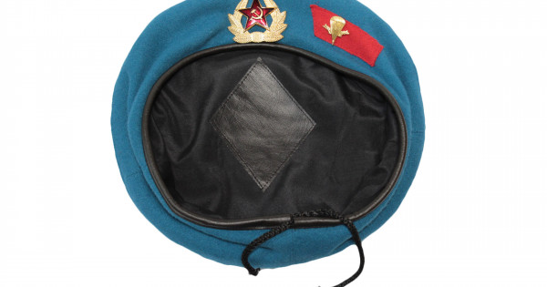 Soviet airborne troops blue beret summer hat - SovietMilitaryStuff.com