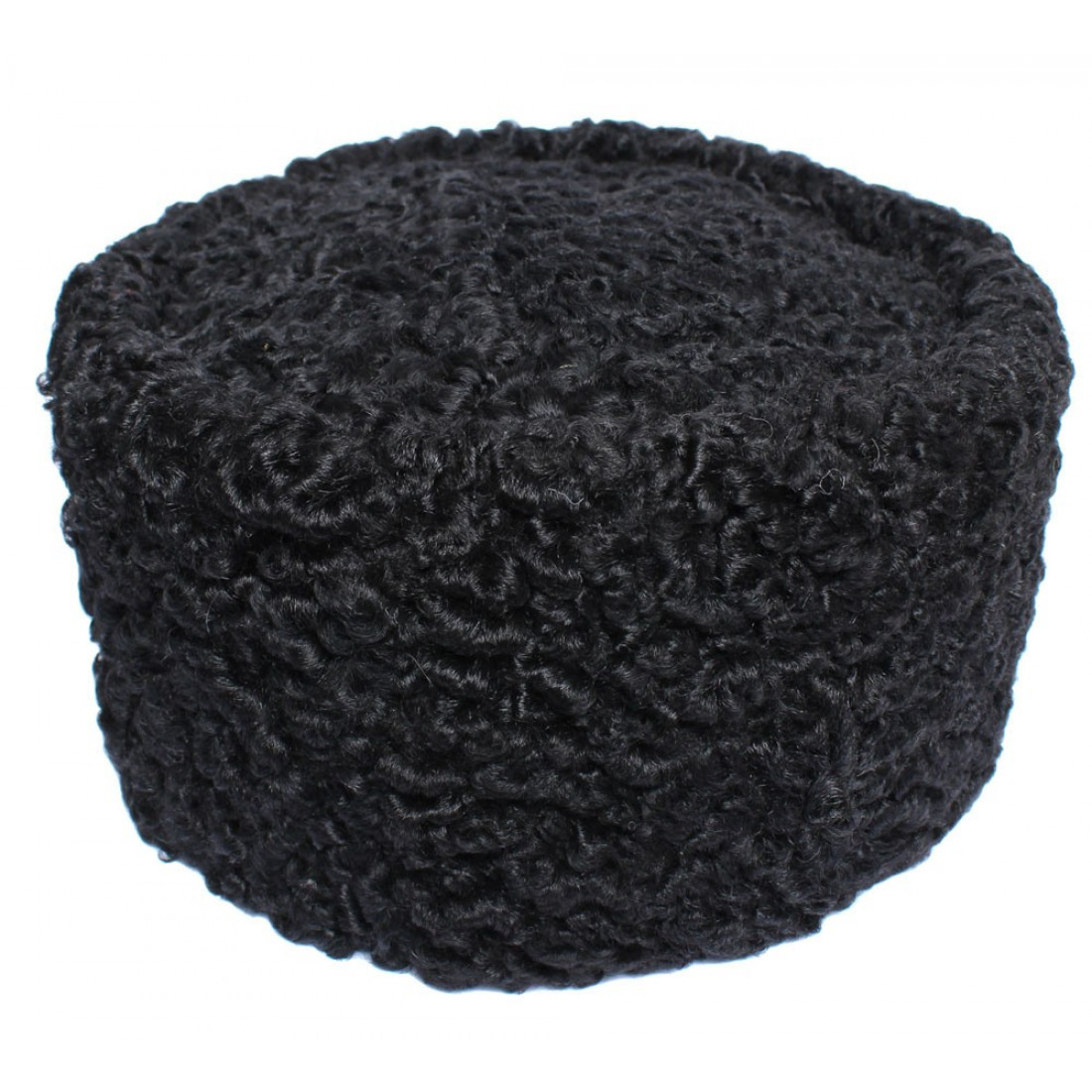 Black Karakul Kubanka winter Astrakhan fur hat Papaha