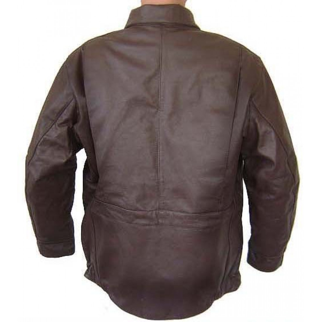 Russian air force pilot Shevretka brown leather military jacket