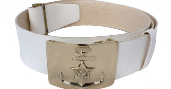 Parade Soviet Seamen White Naval fleet belt