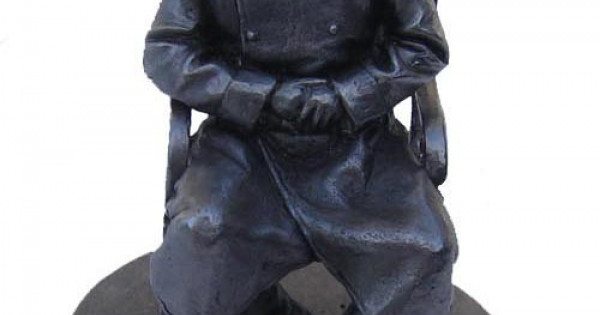 PERFECT Miniature Metal SCULPTURE of STALIN